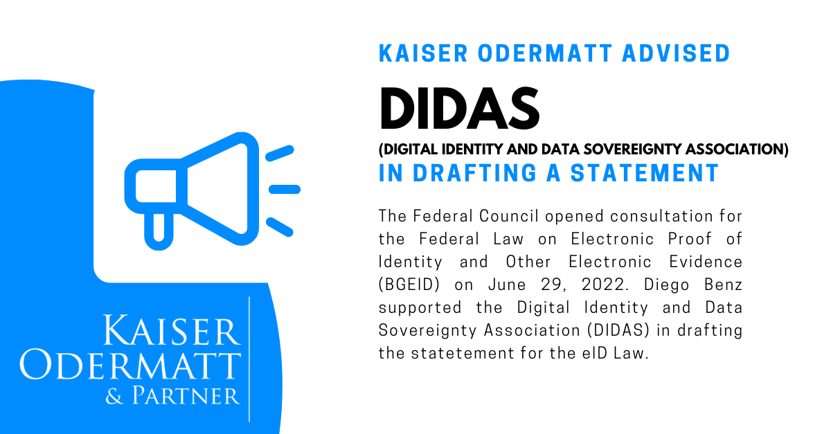 Kaiser Odermatt & Partner unterstützt DIDAS bei der Stellungnahme