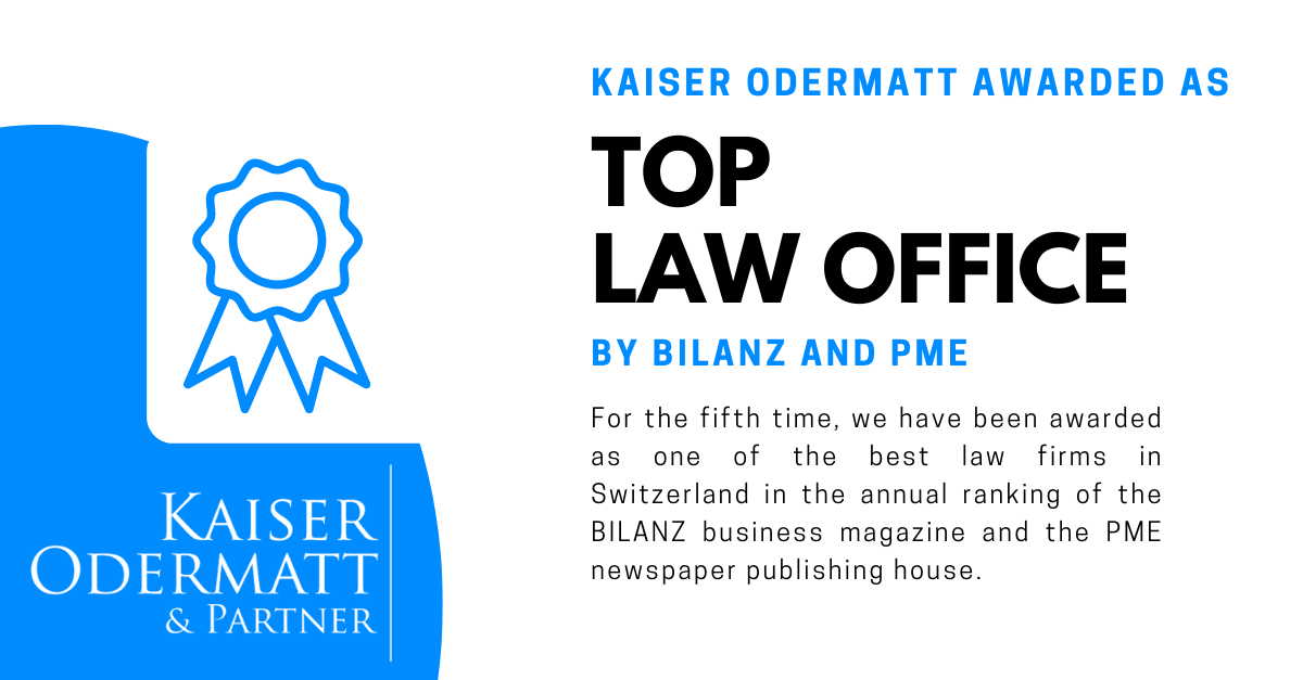 Top law firm 2023 - Kaiser Odermatt & Partner