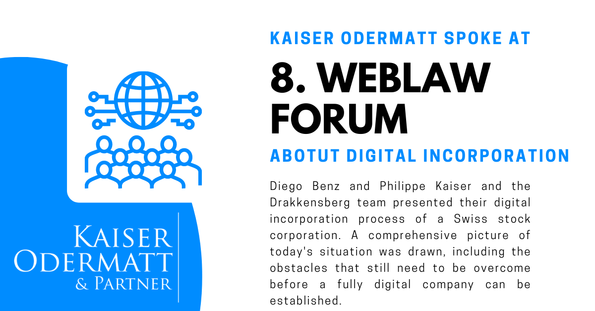 Kaiser Odermatt am 8. Weblaw Forum LegalTech